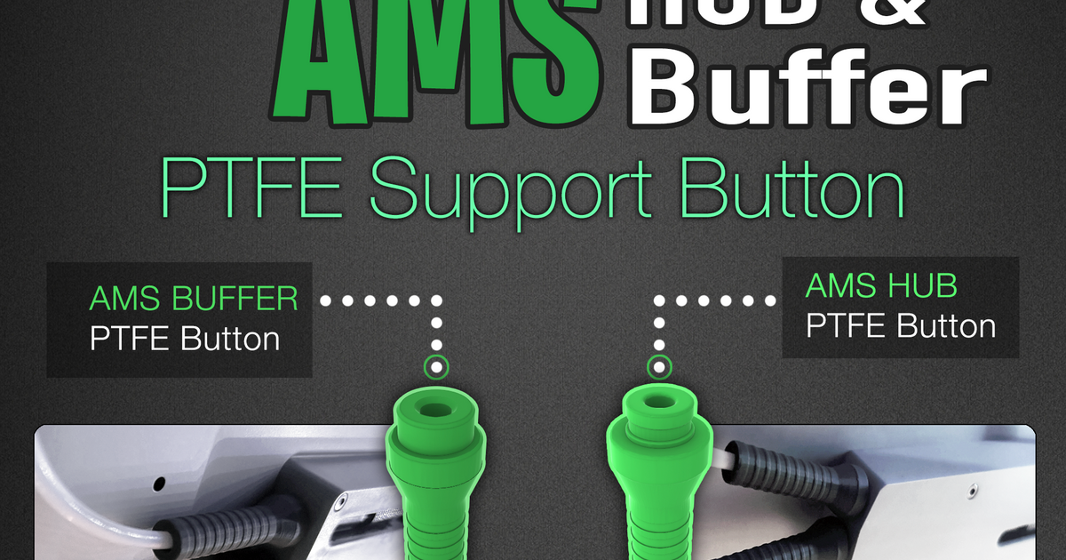 Bambu AMS Hub & Buffer PTFE Support Button par K2_Kevin | Téléchargez ...