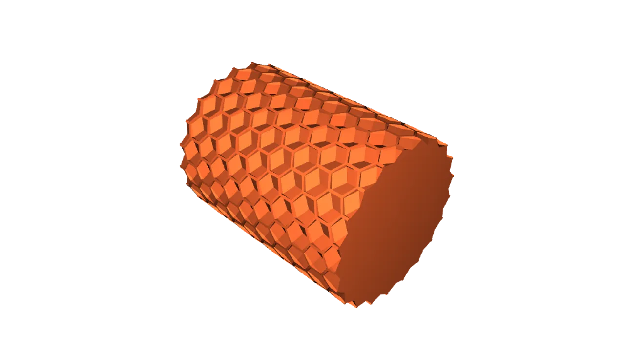 Honeycomb Cylinder by abekabakoff | Download free STL model ...