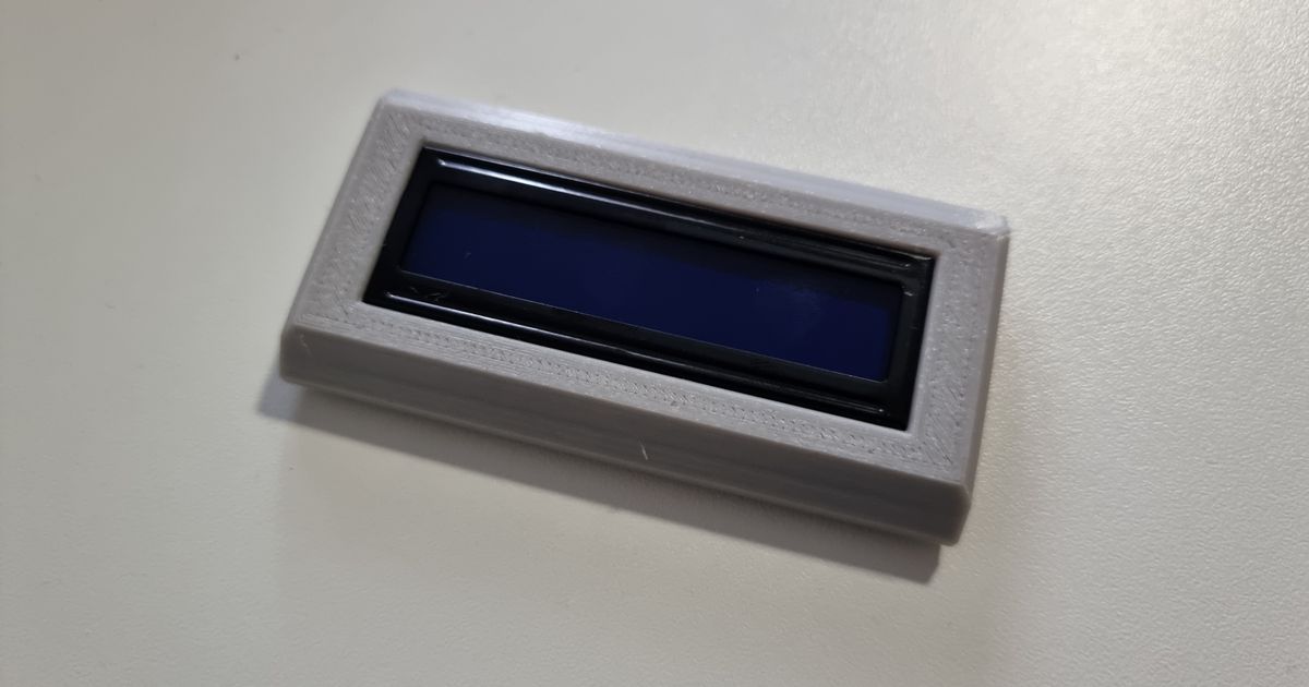 LCD Display Cover by Kay | 3D Models | Download free STL model ...