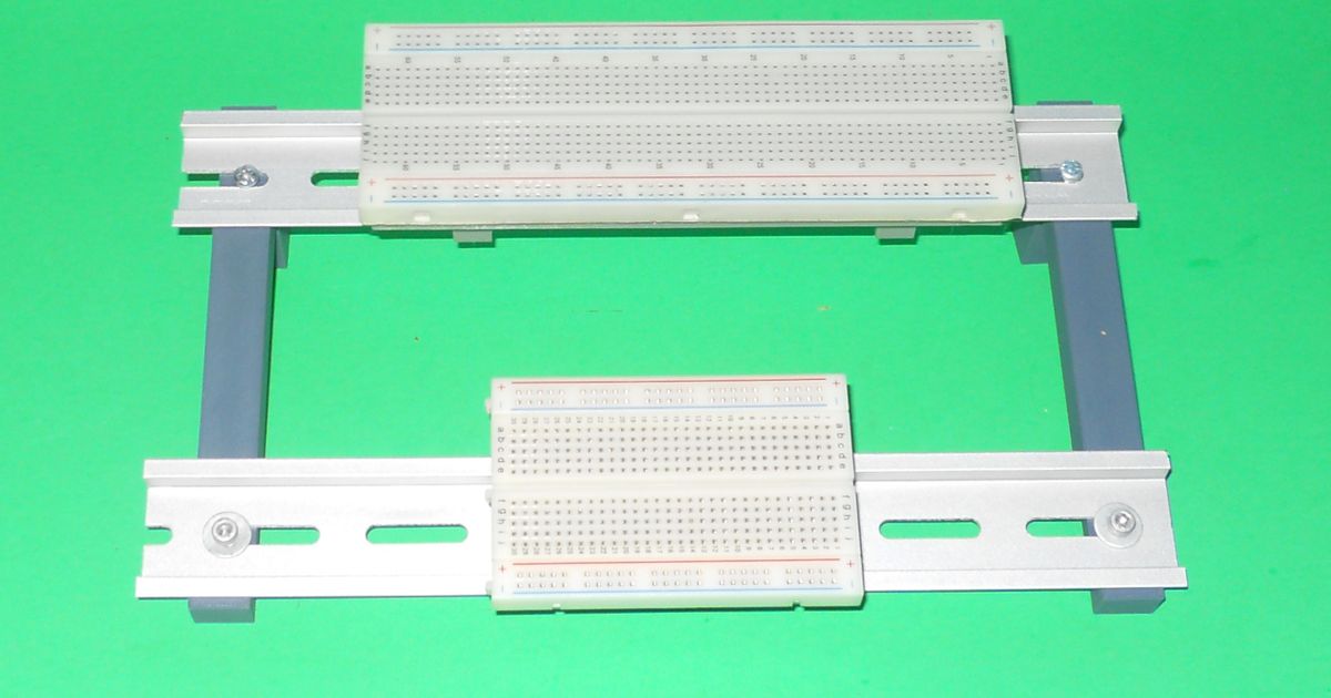 Din Rail Breadboard Mounts by ctheroux | Download free STL model ...