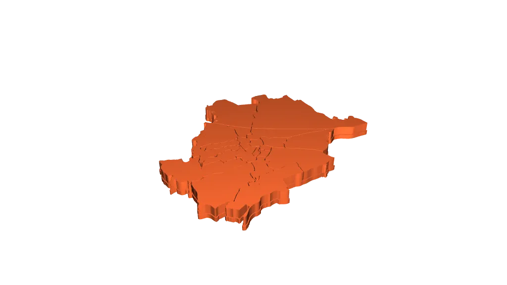 Vienna Map (Wien Karte) / with districts - printable by Baumann ...