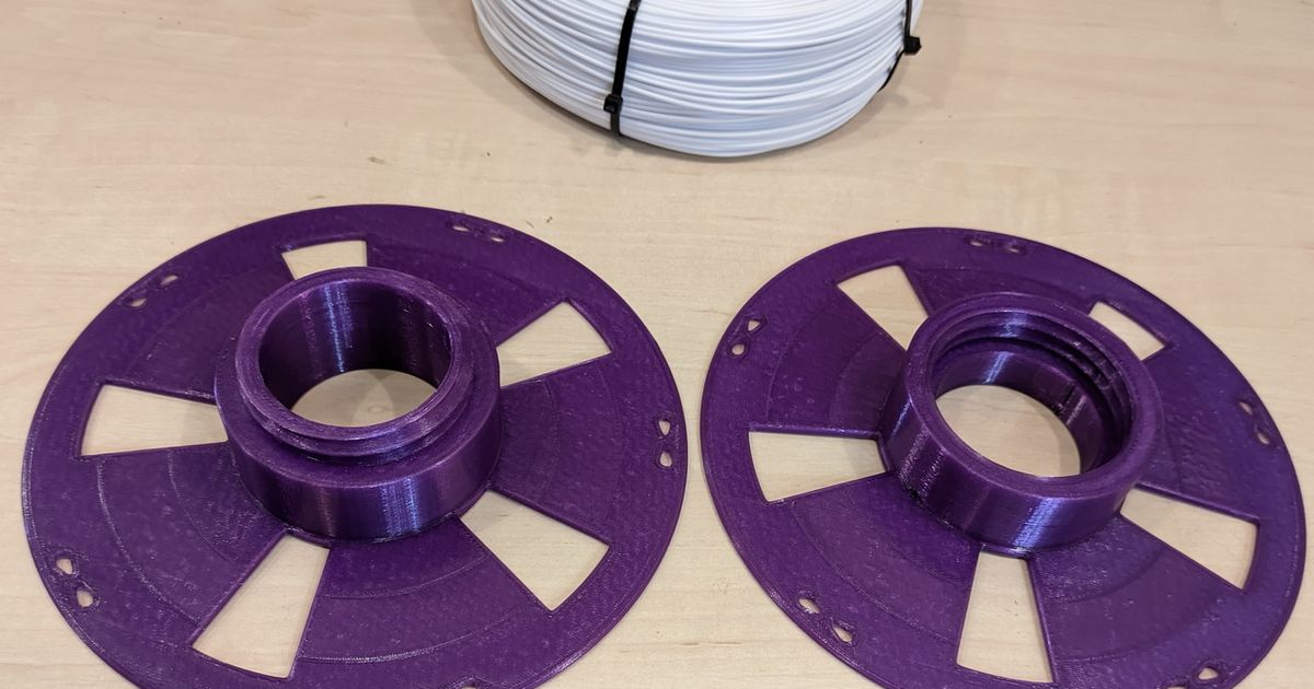 Collapsible spool for cheap filament by Sat_2003 | Download free STL ...