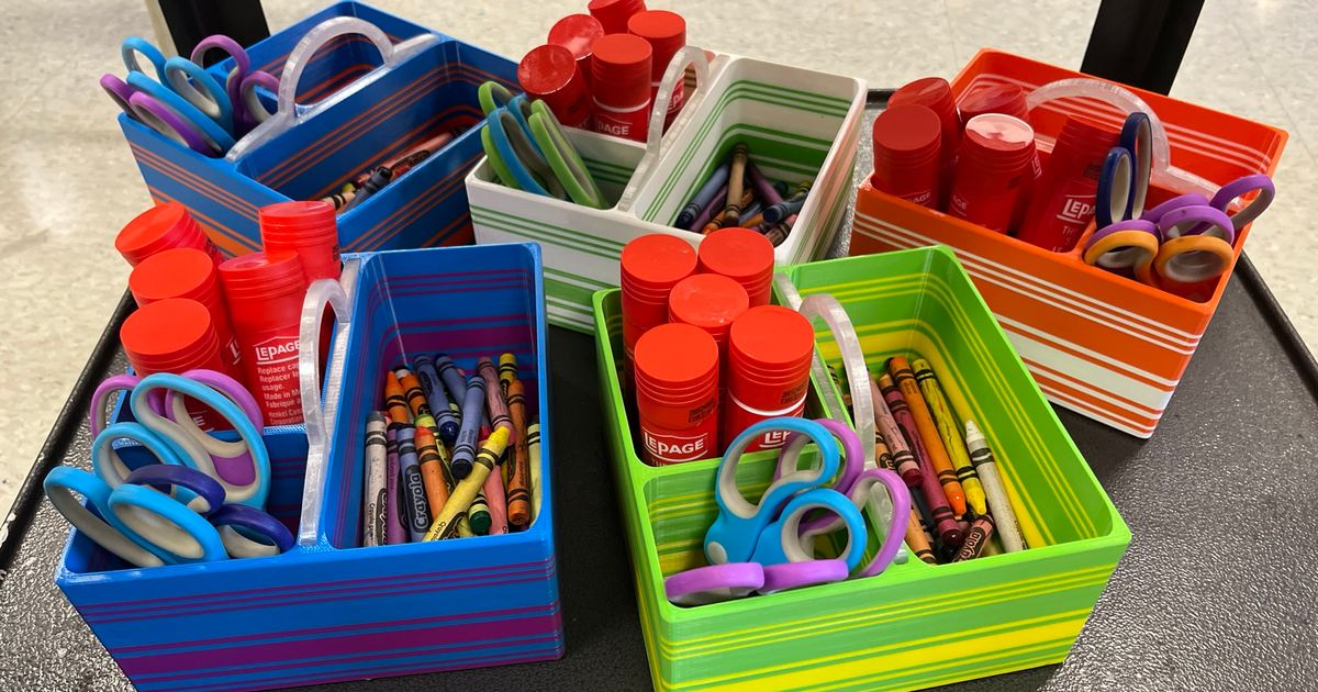 Classroom Craft Caddy by Myrcurial | Download free STL model ...
