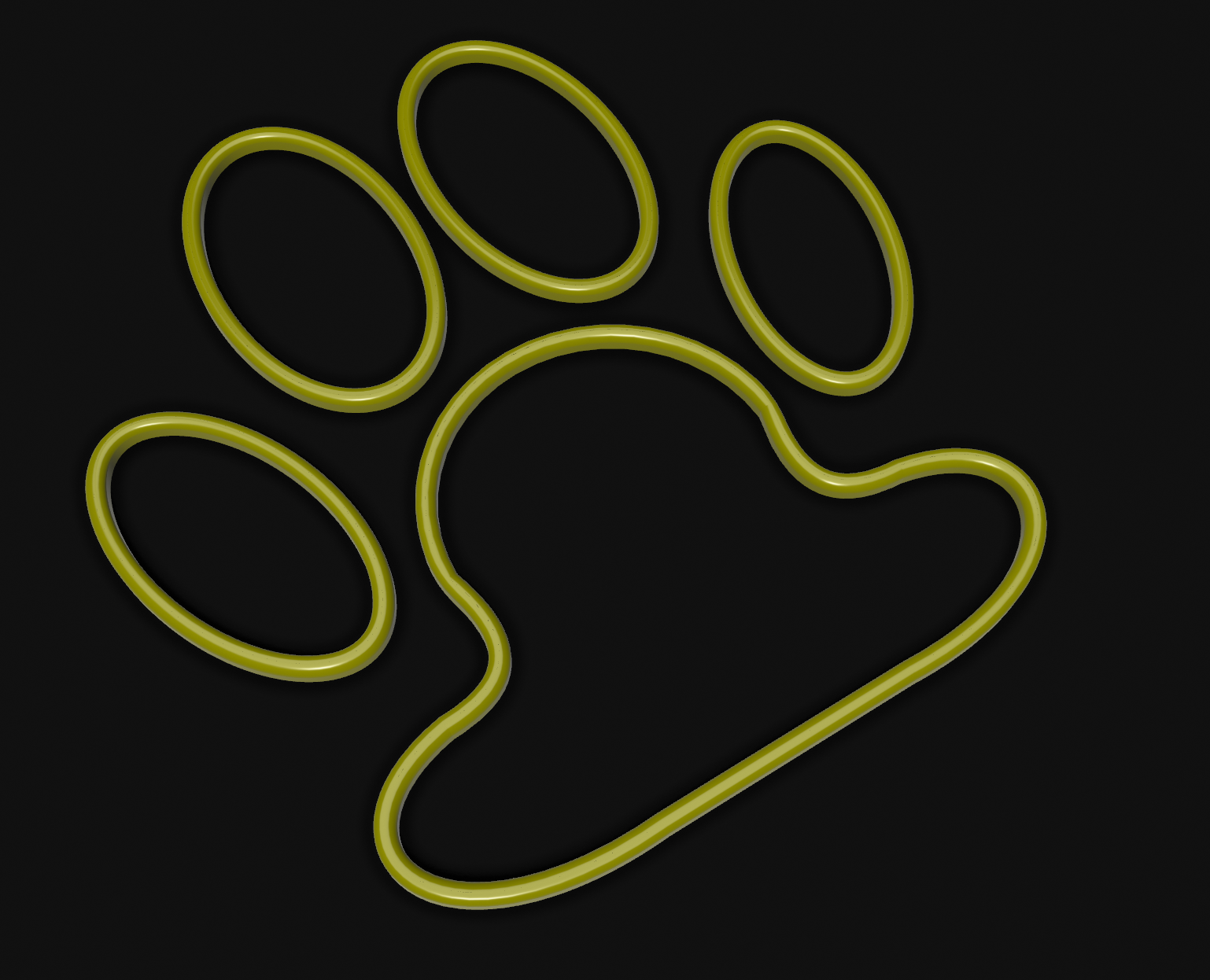 Paw Print by Kyle B | Download free STL model | Printables.com