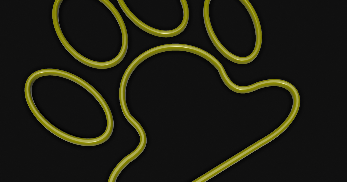 Paw Print by Kyle B | Download free STL model | Printables.com