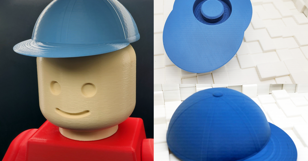 Ball Cap for Mega Lego-like Minifig by Triple G Workshop | Download ...