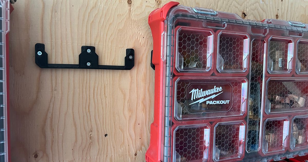 Milwaukee Packout Wall Mount por Deeds VP | Descargar modelo STL ...