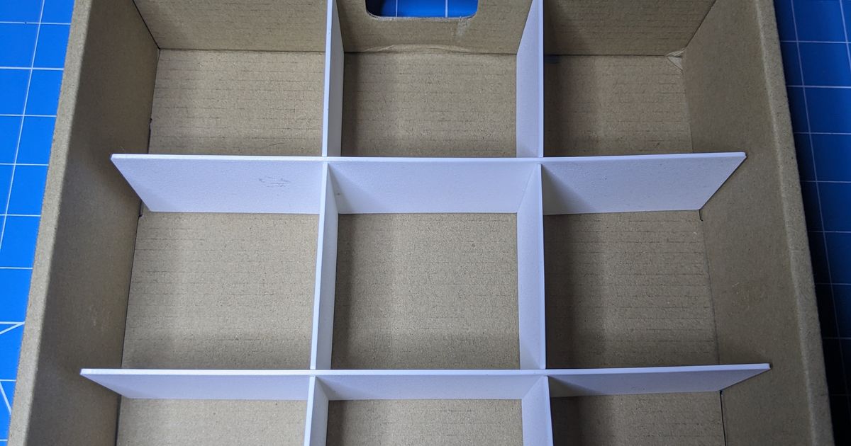 Empty Filament Box Storage (3 divider) by 3DPrints4me | Download free ...