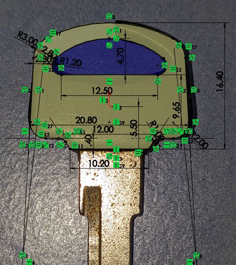 Bike Lock Key Head Replacement by Antonio36996 | Download free STL ...