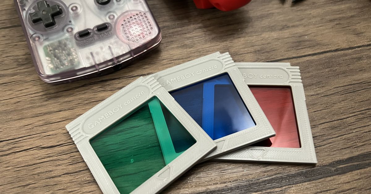 Gameboy Camera color filter holder by VladTheInhaler | Download free ...