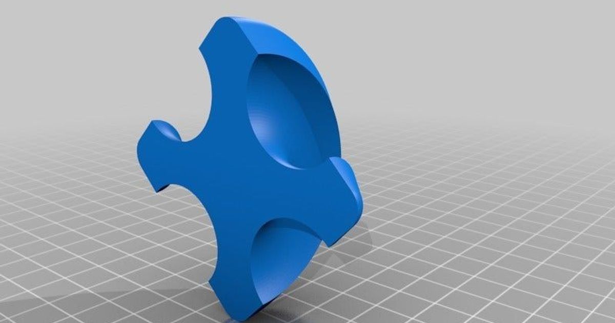 Sphericon: 4-Sided w/ Groove by daniellindsley | Download free STL ...