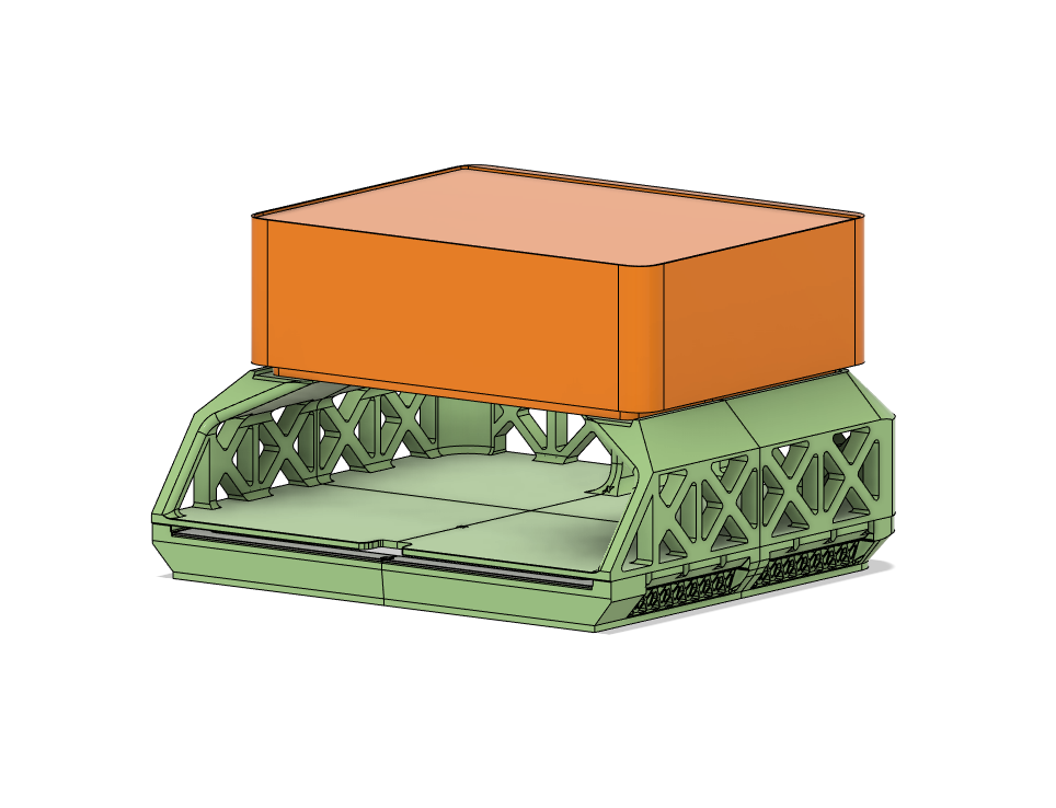 "Modular" Bambu Lab AMS stand with open storeage by SavageLau ...
