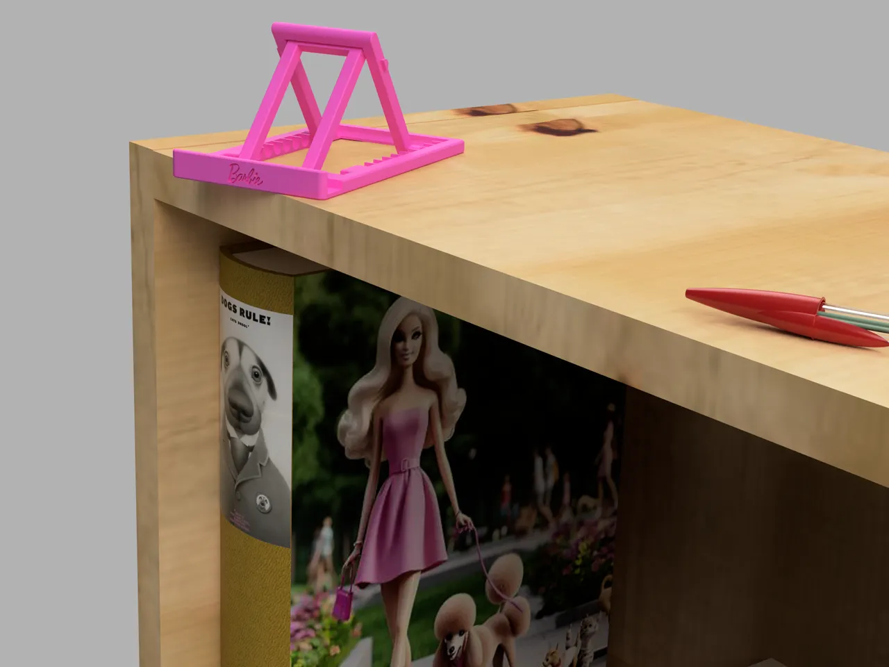 A Barbie cellphone holder by Joe | Download free STL model | Printables.com