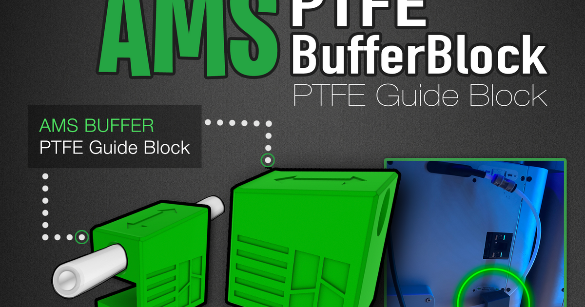 Bambu AMS PTFE Buffer Block por K2_Kevin | Descargar modelo STL ...