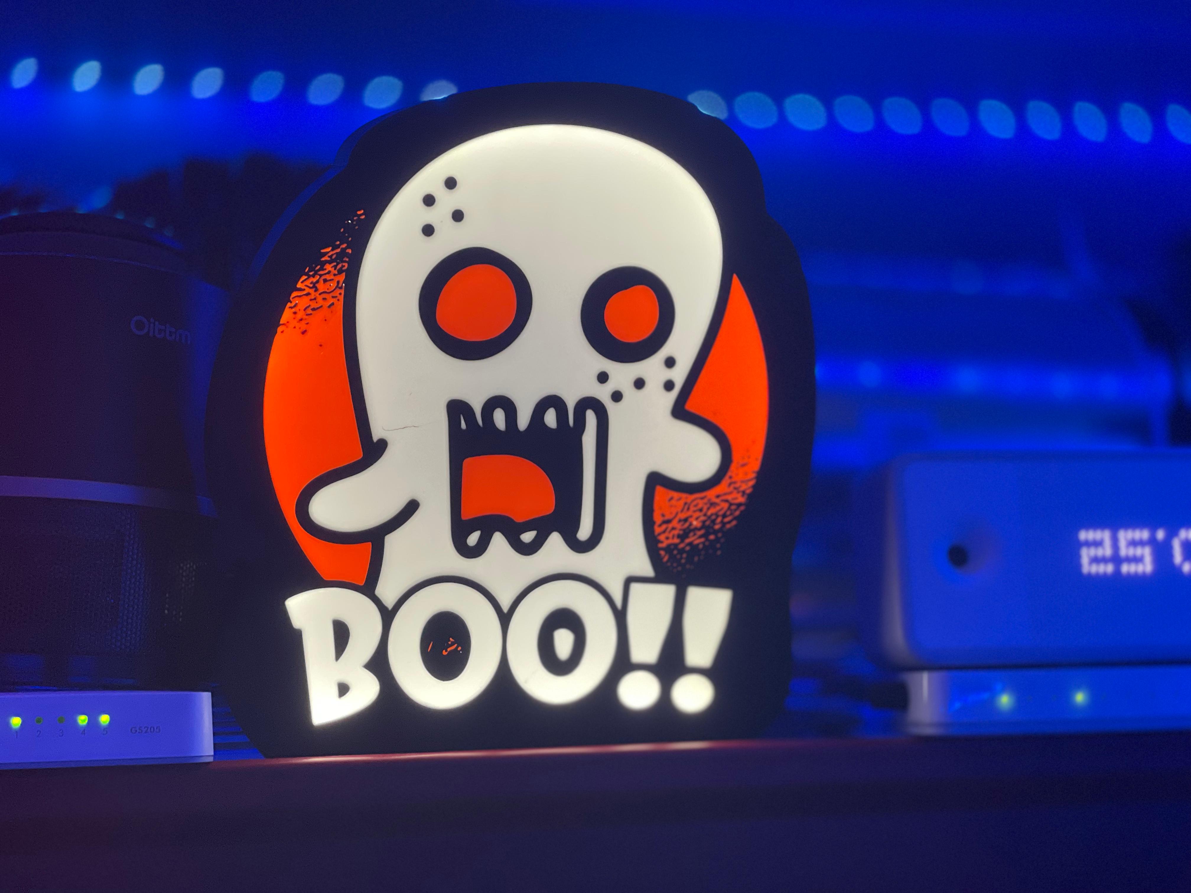 Boo!! Ghost Light Box by Yasoos | Download free STL model | Printables.com