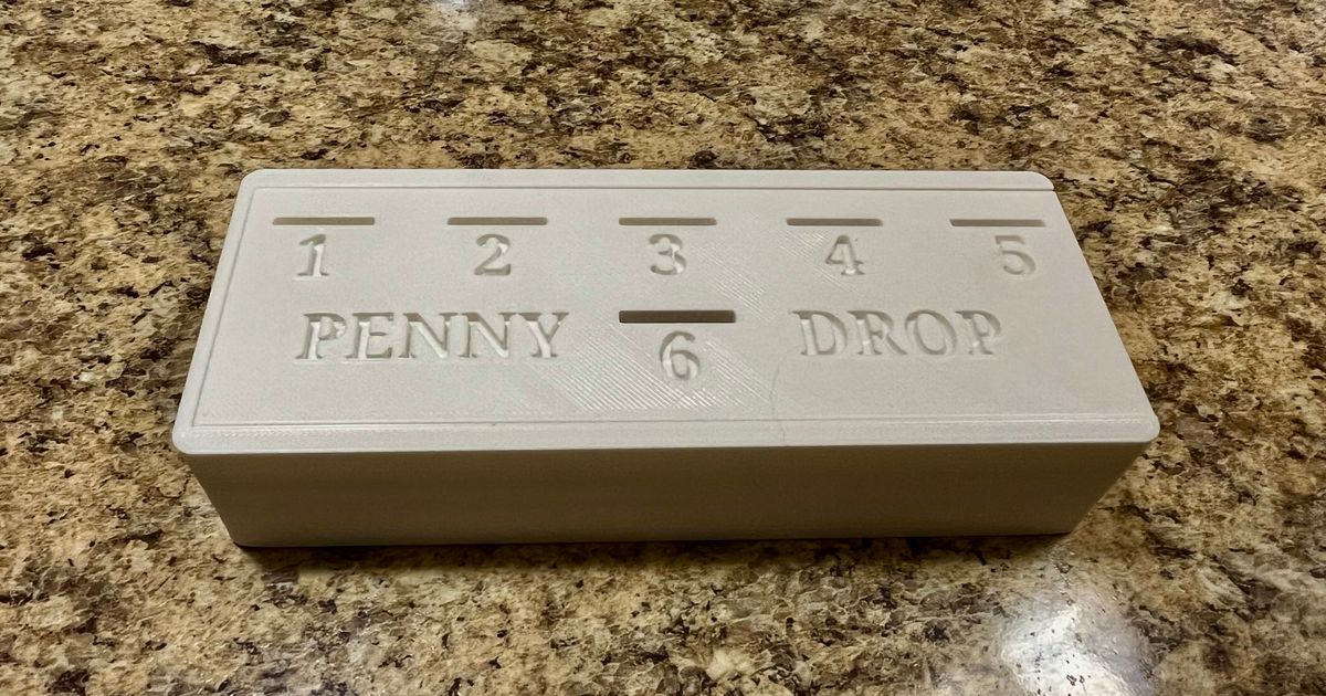 Penny Drop Game von CodeFuPanda | Kostenloses STL-Modell herunterladen ...