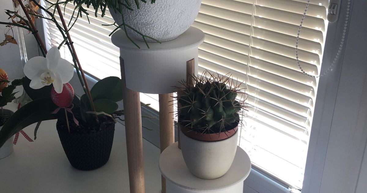 elevated flower stand by Tommi | Download free STL model | Printables.com