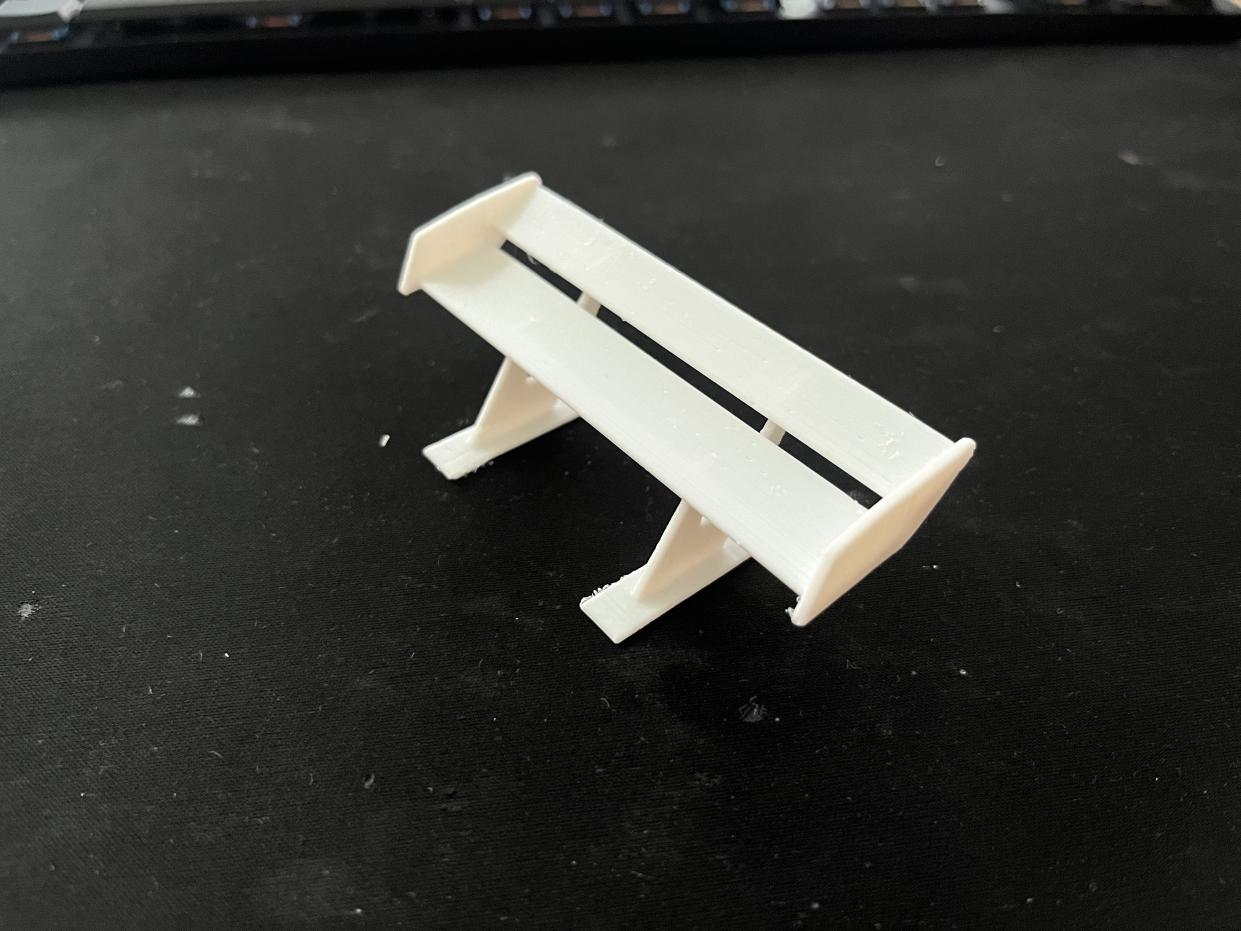 Mini car spoiler dual wings von Youfu | Kostenloses STL-Modell ...