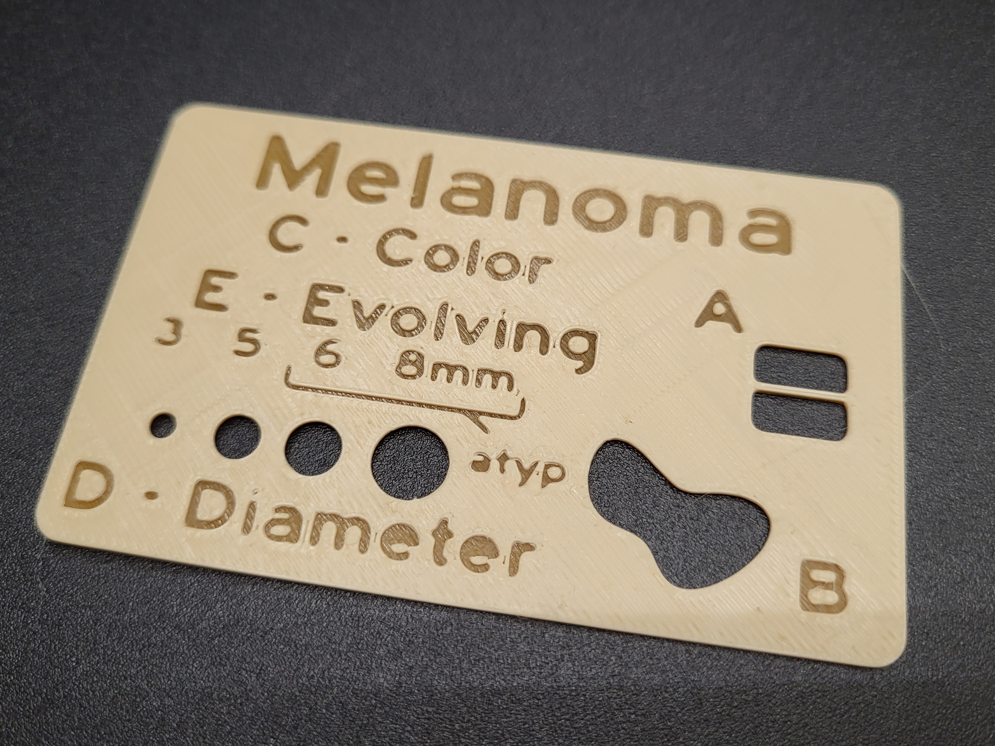 Melanoma Card: Atypical Mole Identification Aid by mozWORLD | Download ...