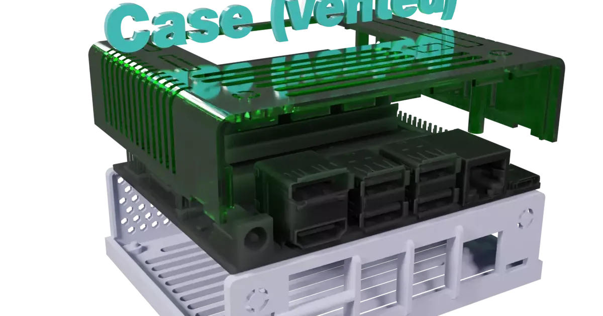 Jetson Nano Case (Vented) by Teque5 | Download free STL model ...