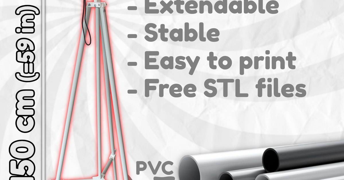 Large Foldable Camera Tripod by Creative Electronics | Download free STL model | Printables.com