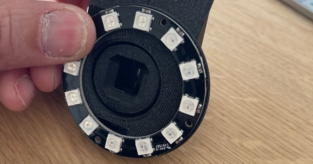 NeoPixel Adapter 38mm --> 50mm - Prusa Mini neopixel cam by Tom ...