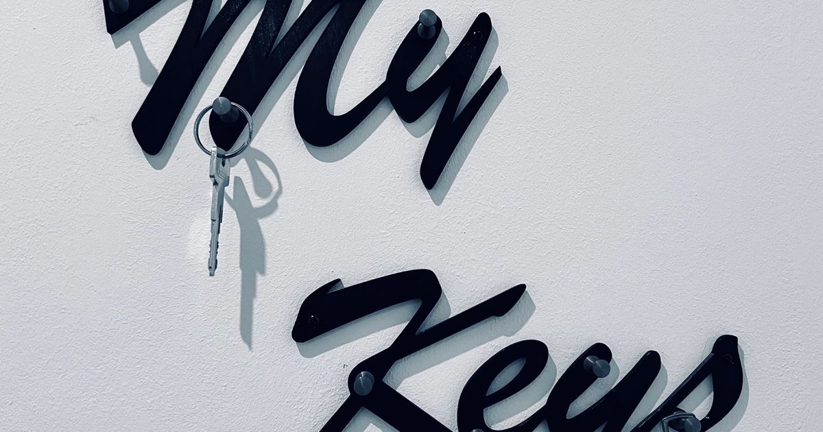 My Keys key hanger/holder/hooks by Hologos | Download free STL model ...