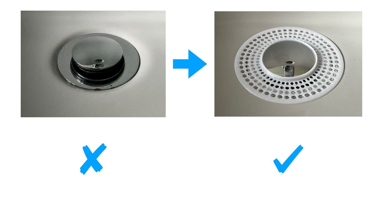 Sink drain hair sieve - different dimensions por Ulbisch | Descargar ...