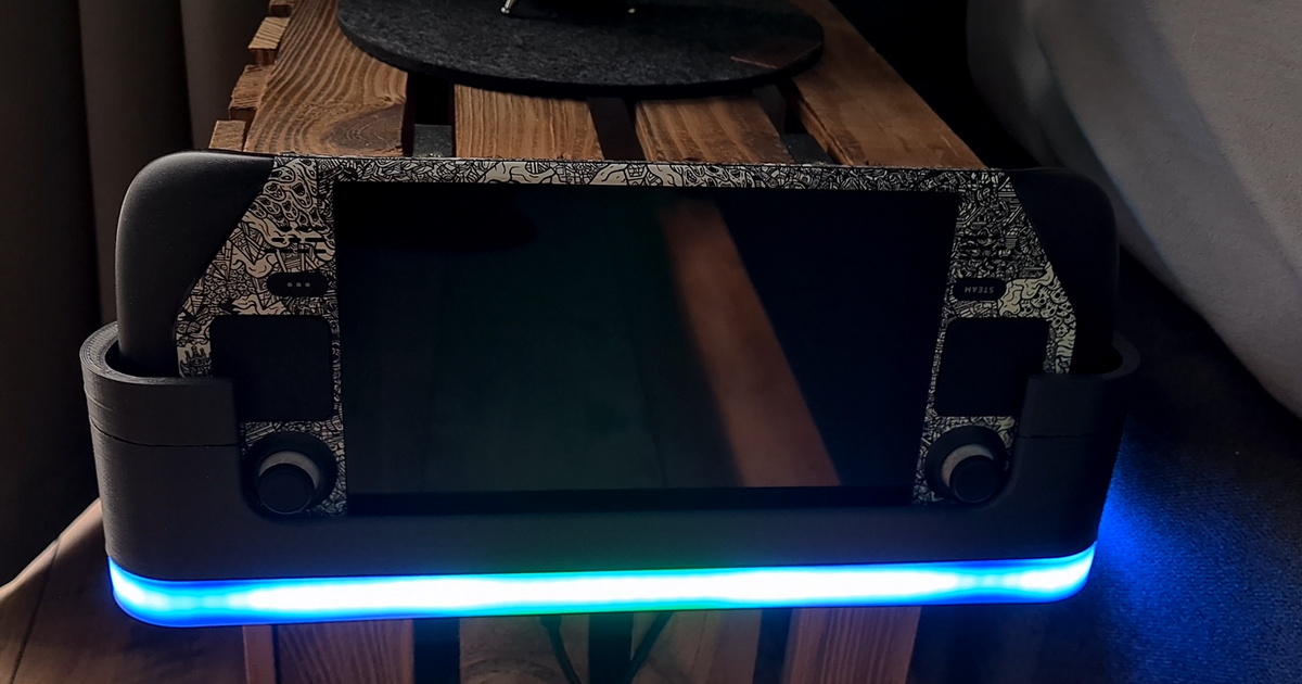 SteamDeck Stand with LED-Lighting by TheStick | Download free STL model ...