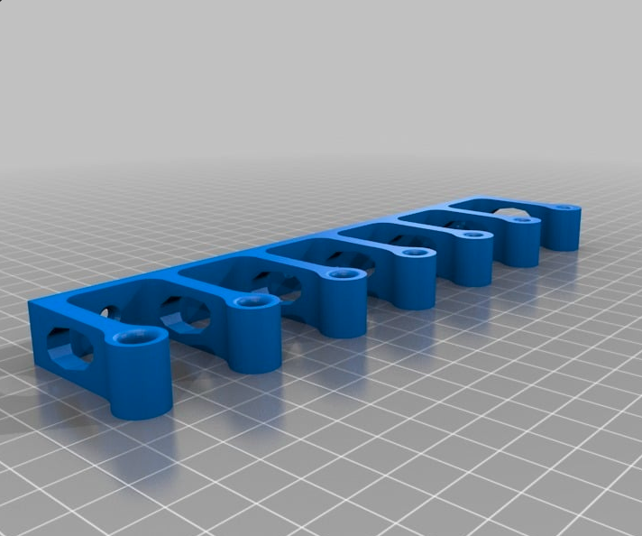 Graduated wall tool holder (holds 6) by The3der | Download free STL ...