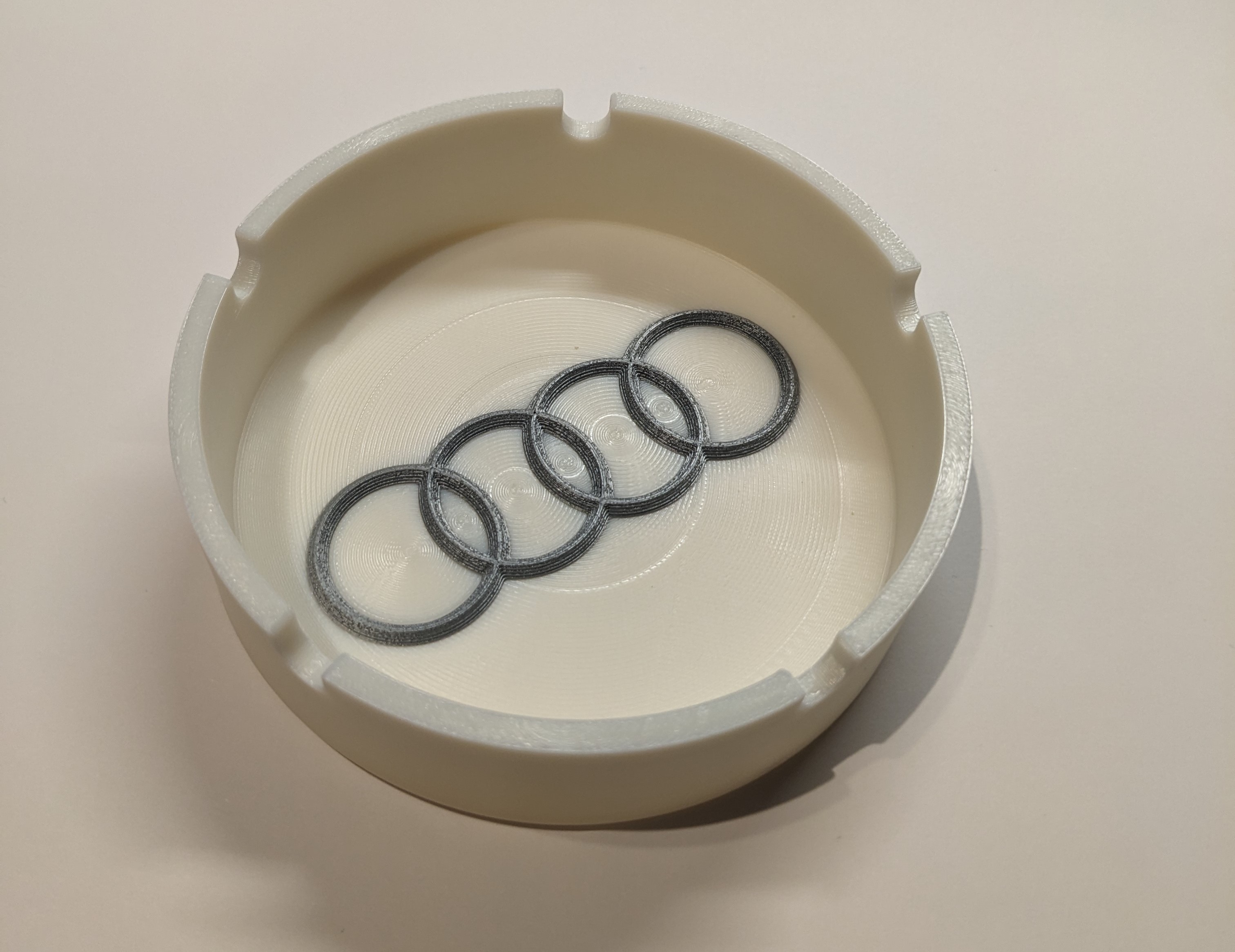 Ashtray Audi 3D by Ralf Hörhager | Download free STL model | Printables.com