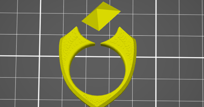 Marvolo Gaunt Ring with Stone by Diego Valledor | Download free STL ...