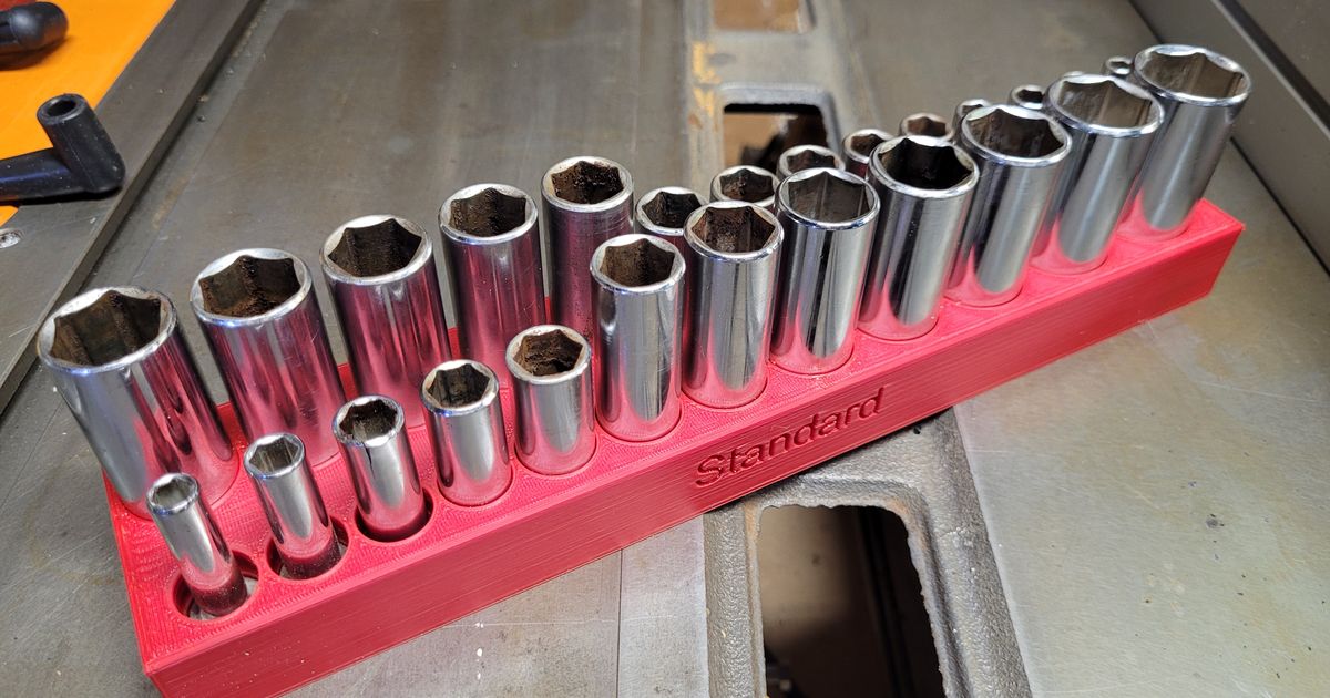 Socket Holder Imperial/Metric by Maltasrc | Download free STL model ...