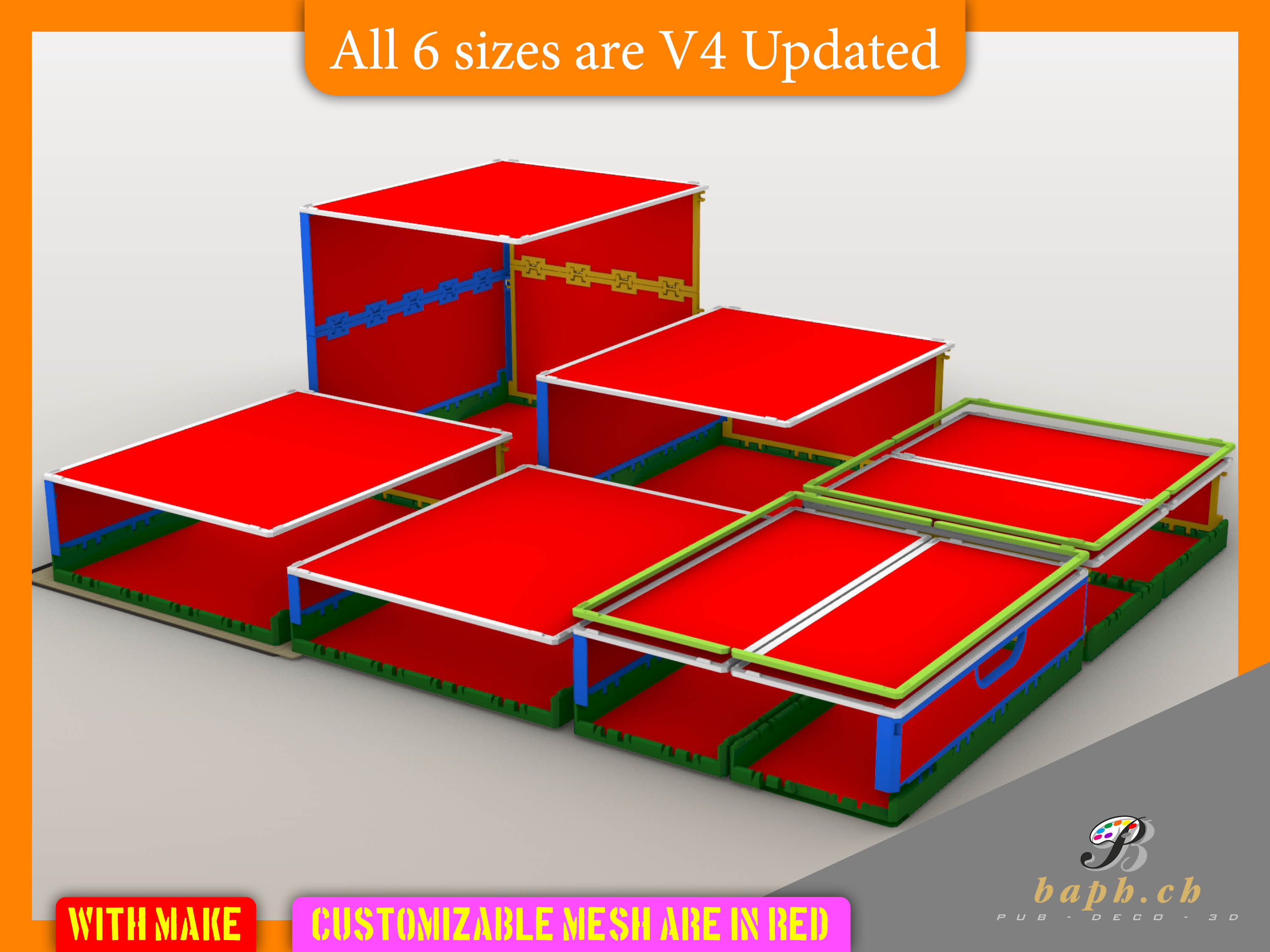 Double-foldable and stackable crate (XXL) by baph | Download free STL ...