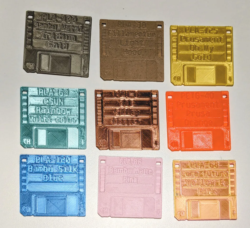 Mini Disk Filament Swatch by bithoarder | Download free STL model ...