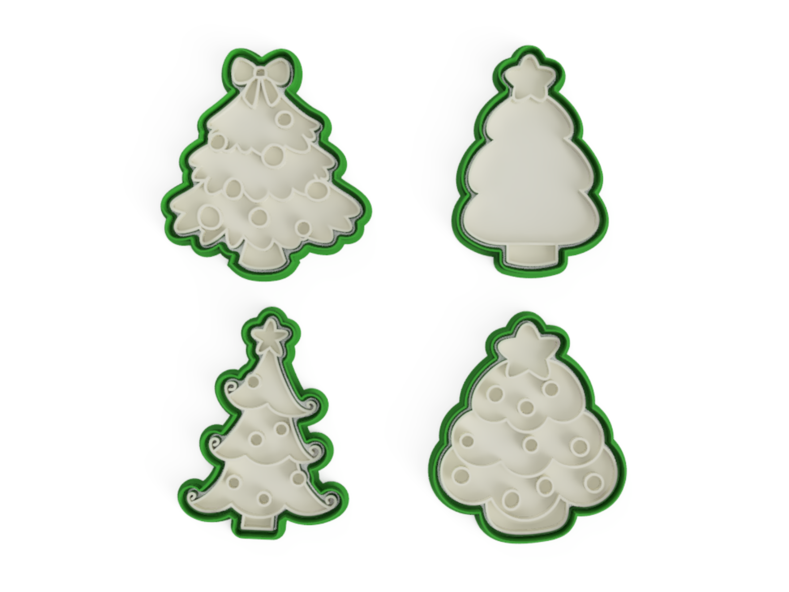 Christmas Trees Cookie Cutters par Printies | Téléchargez gratuitement ...