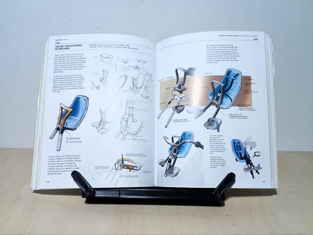 Sturdy Print-in-Place book stand with page holders par davidlagog ...