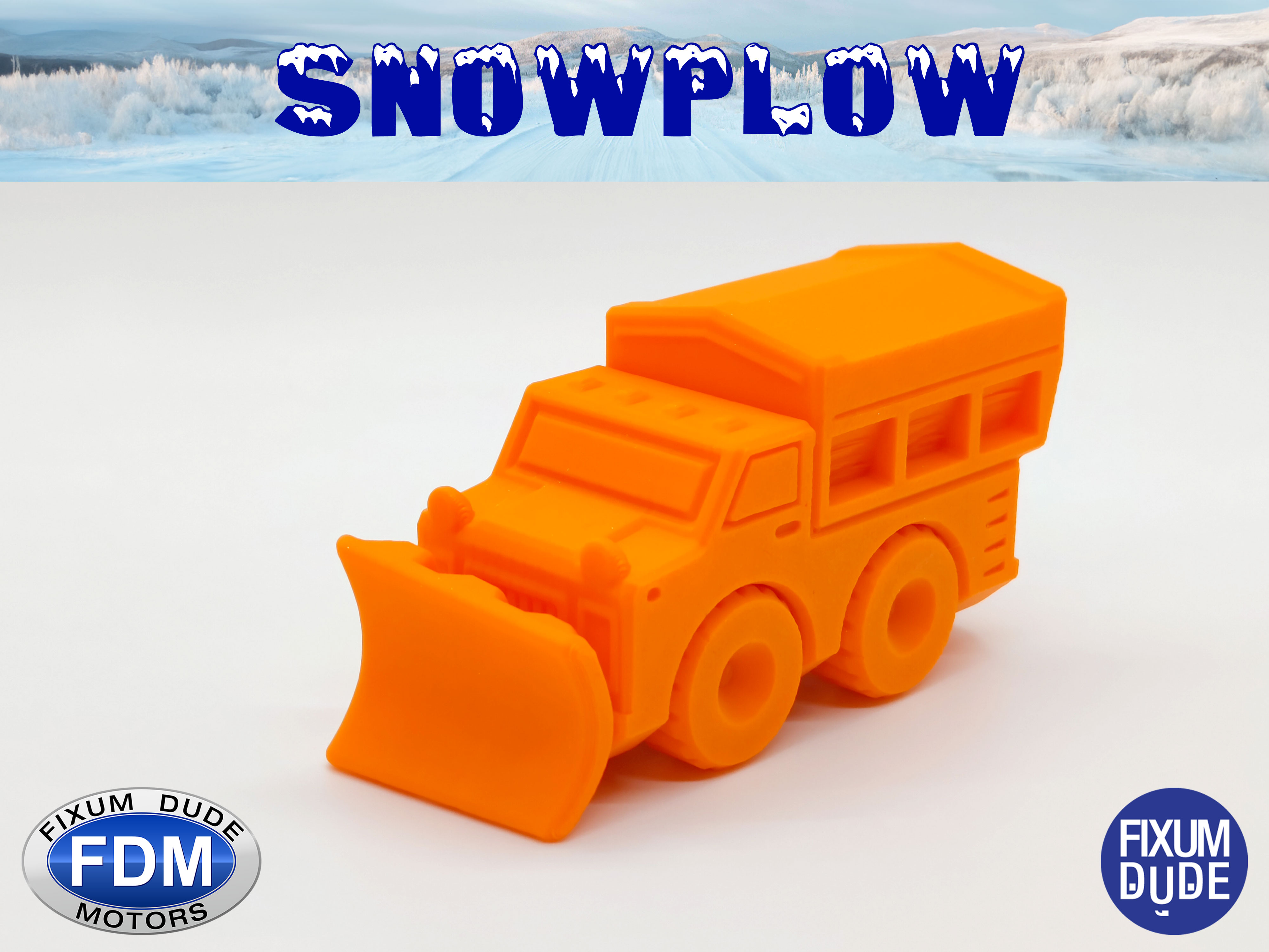 Fixum Dude Motors PiP Snowplow by fixumdude | Download free STL model ...