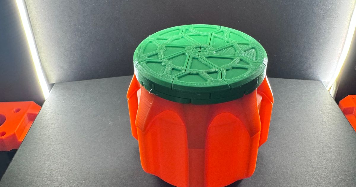 Pumpkin remix of Octo-iris Box by Fosphor | Download free STL model ...