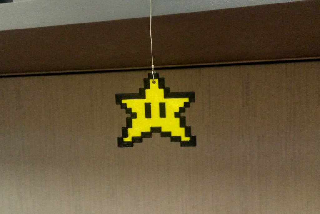 Dual-extrusion Mario Star Ornament by gmarsh23 | Download free STL ...