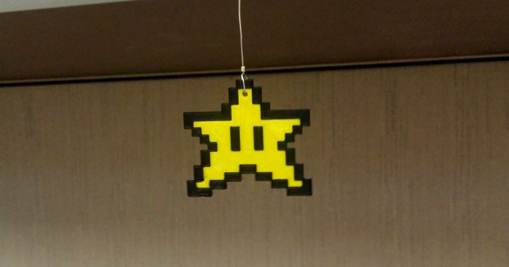 Dual-extrusion Mario Star Ornament by gmarsh23 | Download free STL ...