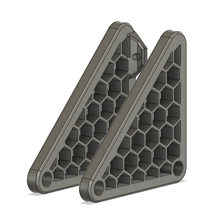 Filament rack wall mount (Triangle) by Dallefar | Download free STL ...