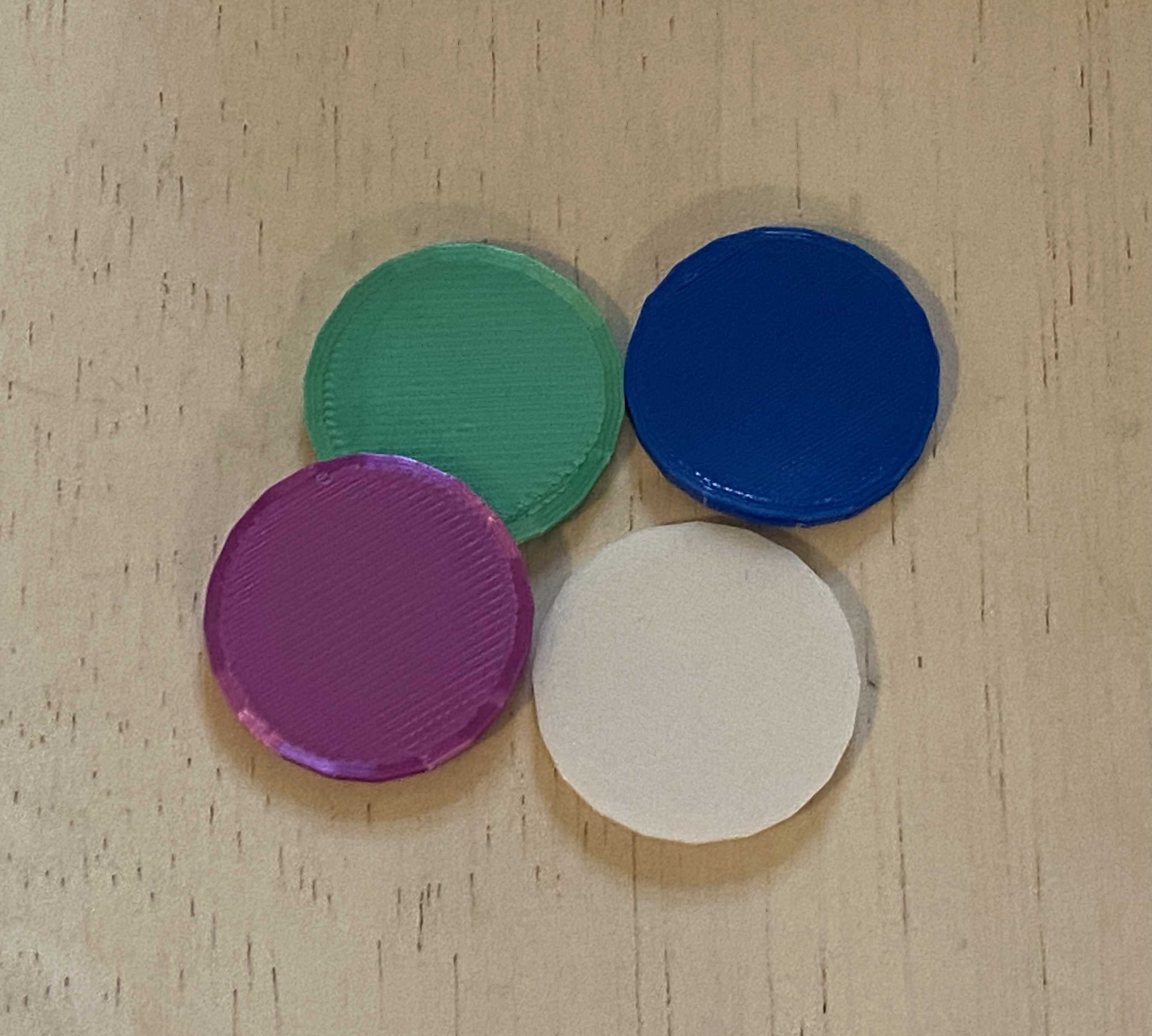 Plain Disc DnD Player Marker (25.4 mm/1 inch Disc) by Mark.uofu ...