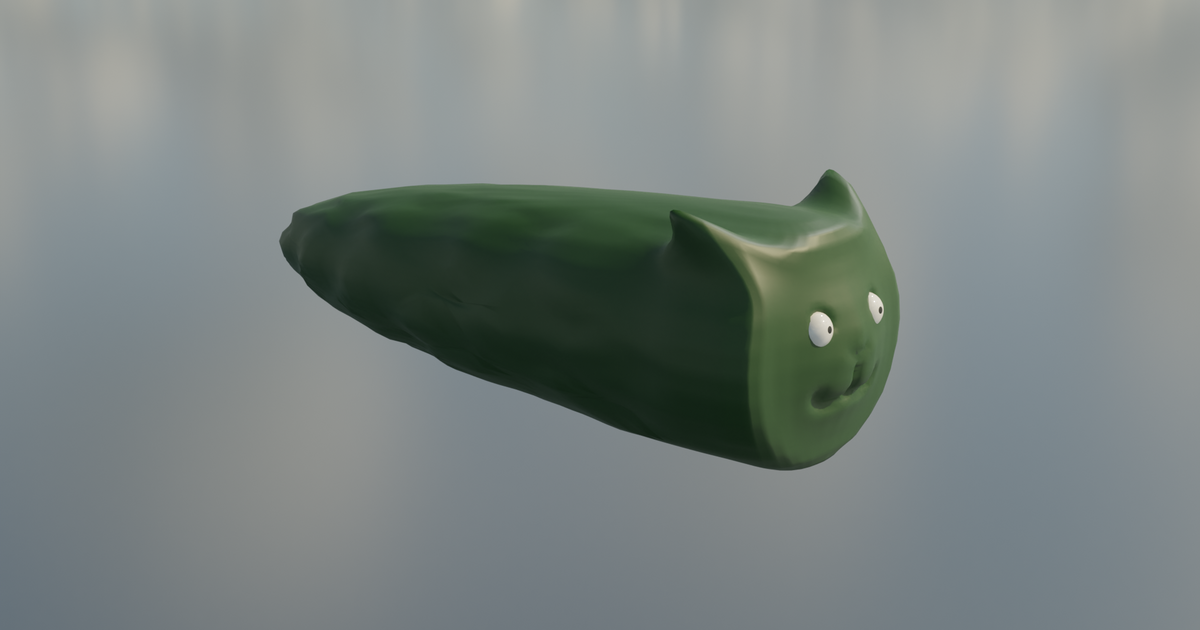 Pickle cat!! by Cyan_Siyan | Download free STL model | Printables.com