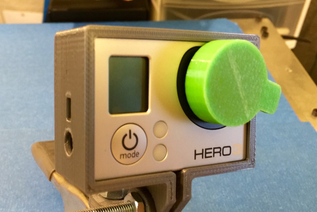 GoPro Hero 3 White Lens Cover NinjaFlex by TJT2007 | Download free STL ...