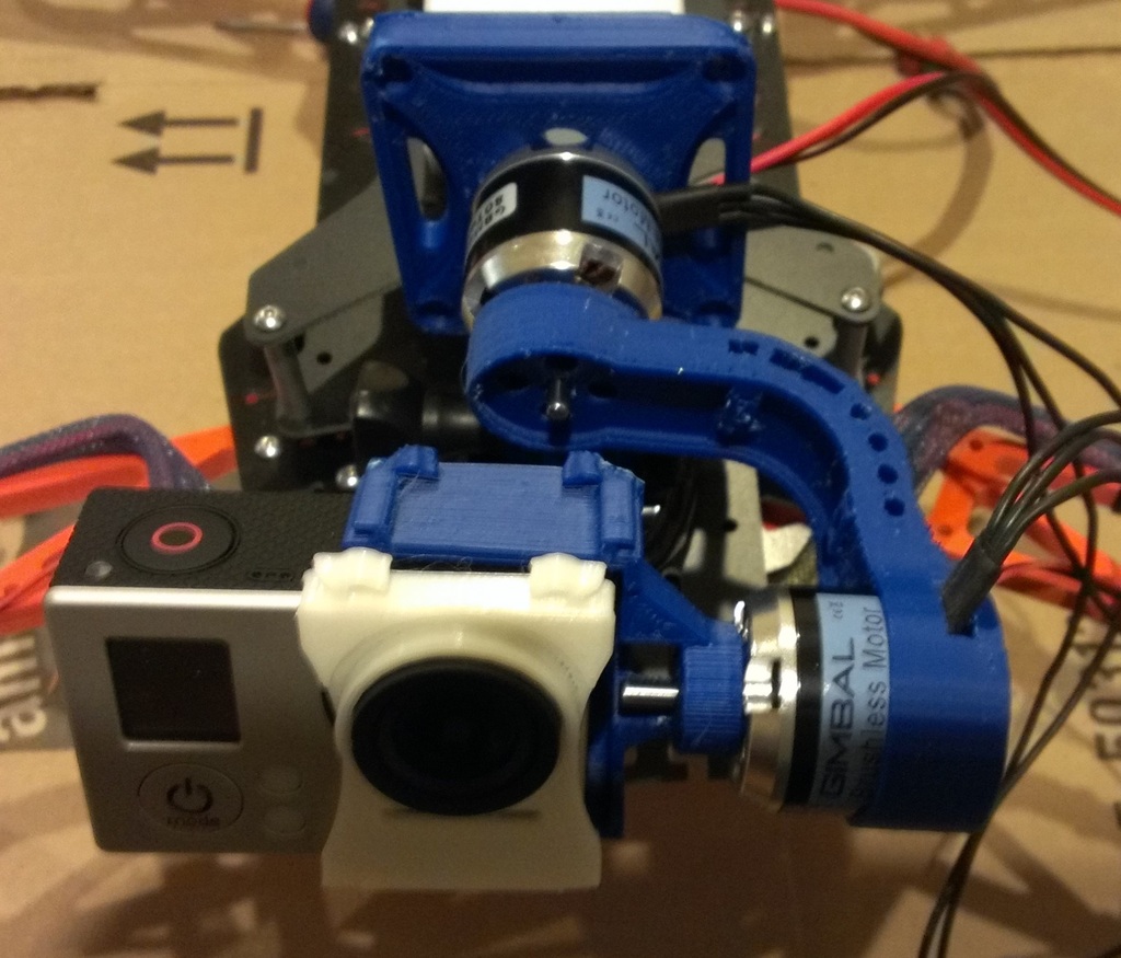 Sky uVi GoPro 3 Brushless Gimbal by ver2go | Download free STL model ...