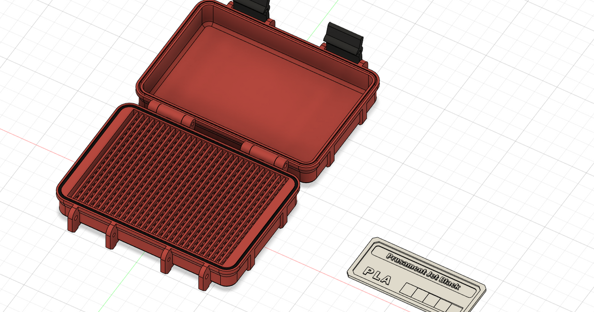 Filament Sample Box - Parametric by rekk | Download free STL model ...