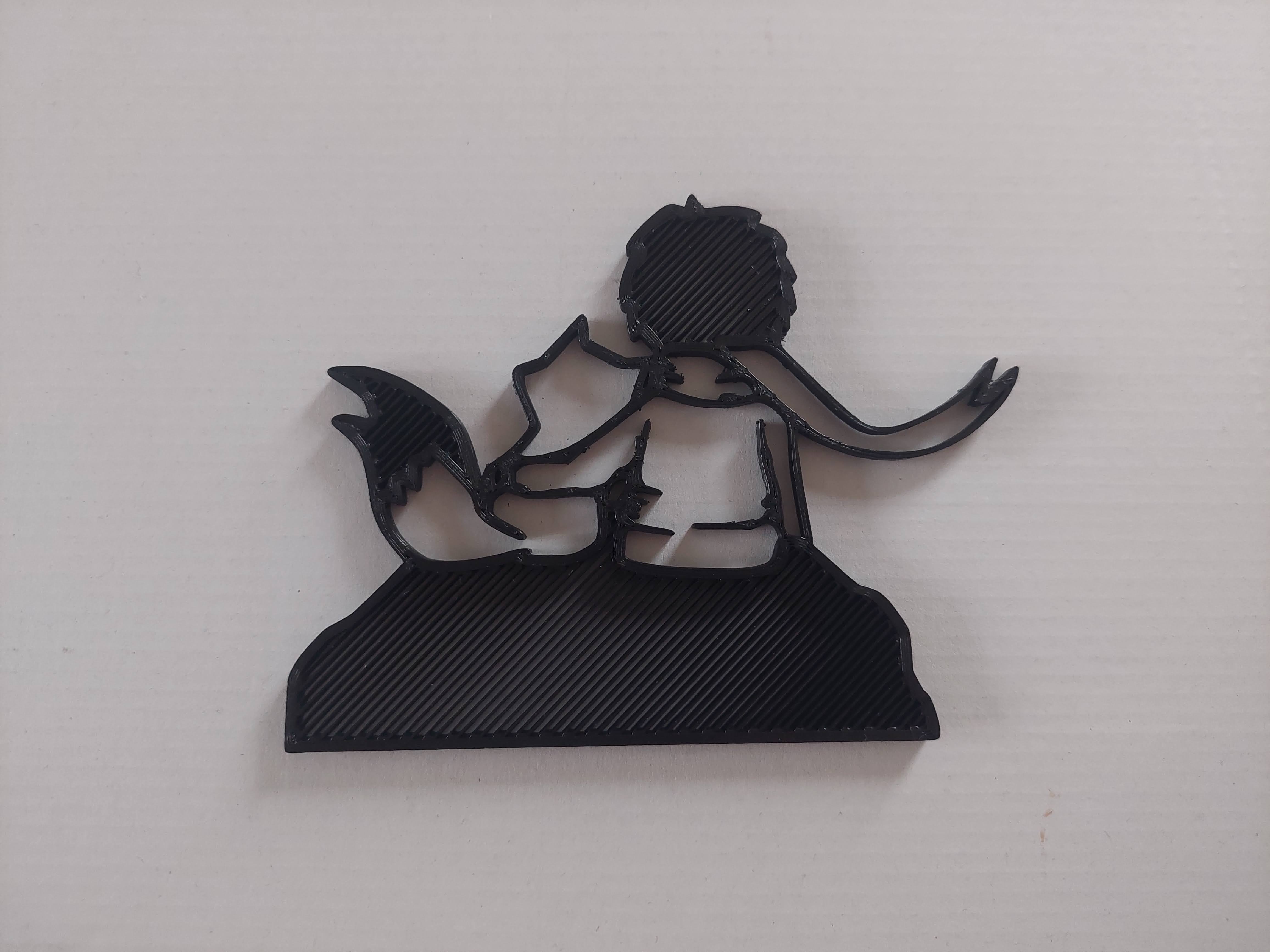 Little prince silhouette by Vojtěch Šalbaba | Download free STL model ...