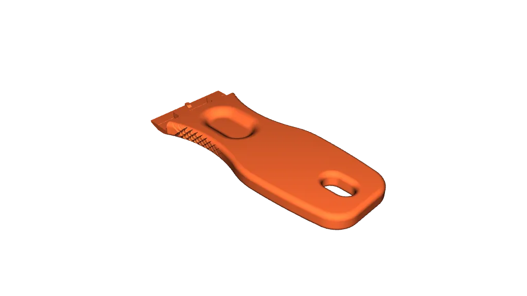 Scraperlite Plastic Razor Blade Handle V2 by Genghis | Download free ...