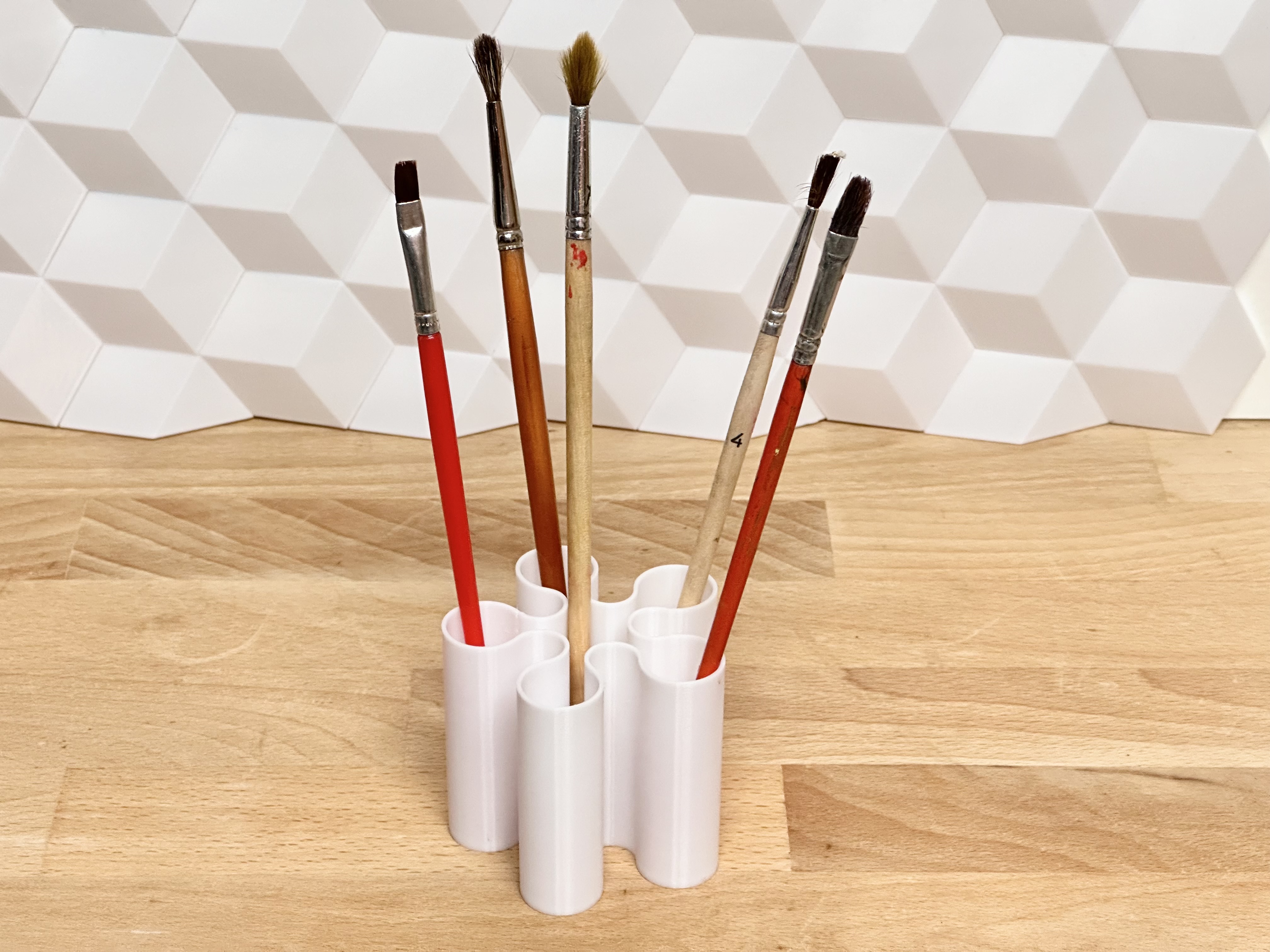 Artsy Organizer (Brush, pen or tool desktop stand) by GlennovitS 3D ...